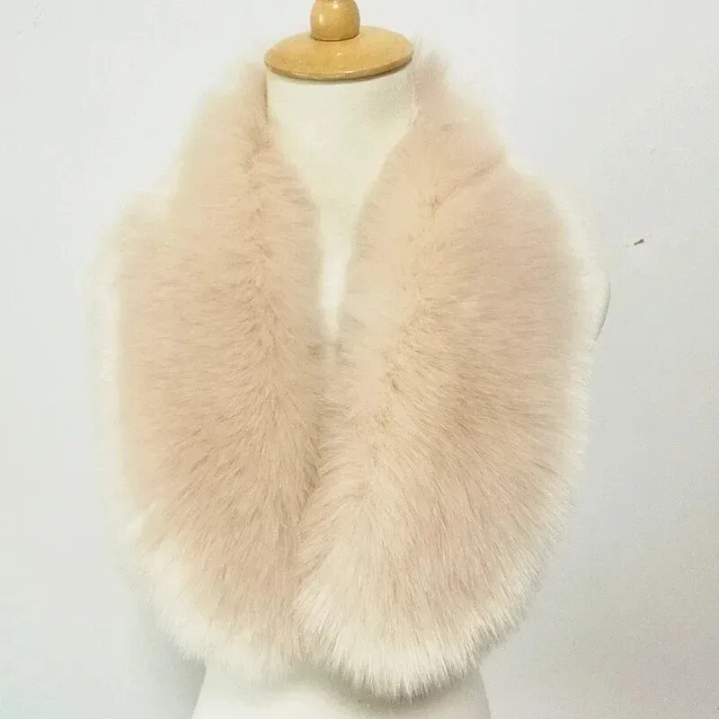 2025 унисекс фальшивый мех воротник для зимней куртки капюшон обрезка шеи теплее шарф обернуть 90 см YT28 вино роза красный,200,16, искусственный мех, полиэстер, полиэстер,90,№144 т. хаки