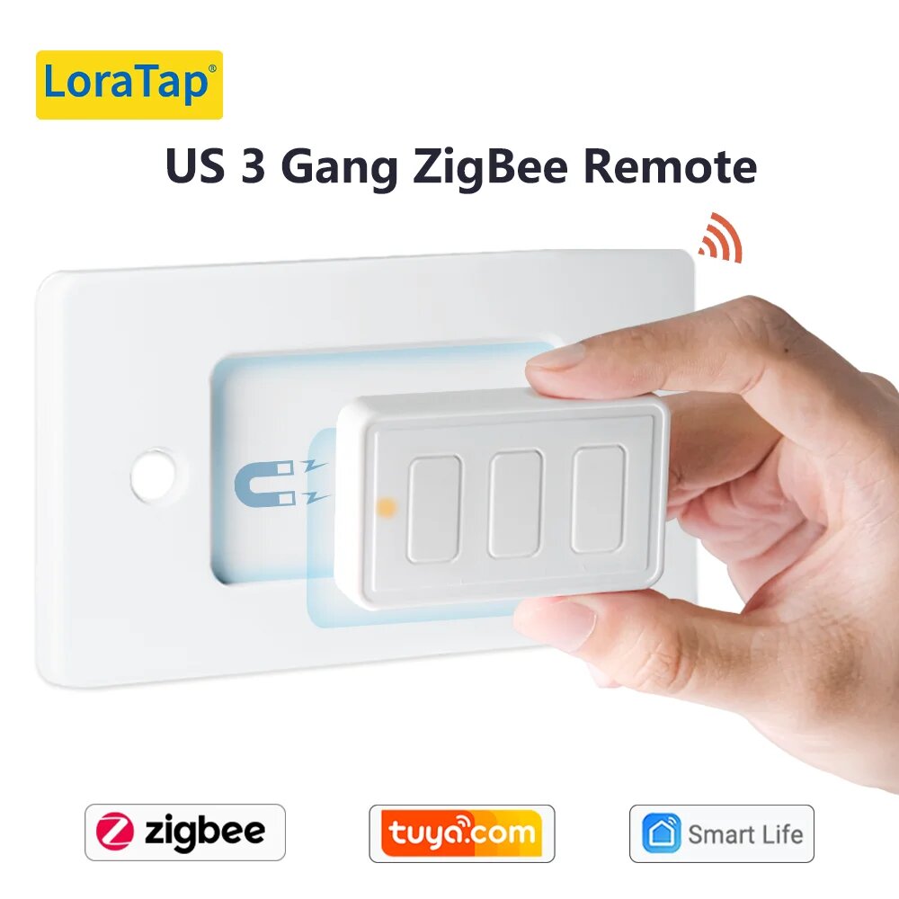 LoraTap ZigBee пульт 3 Gang US