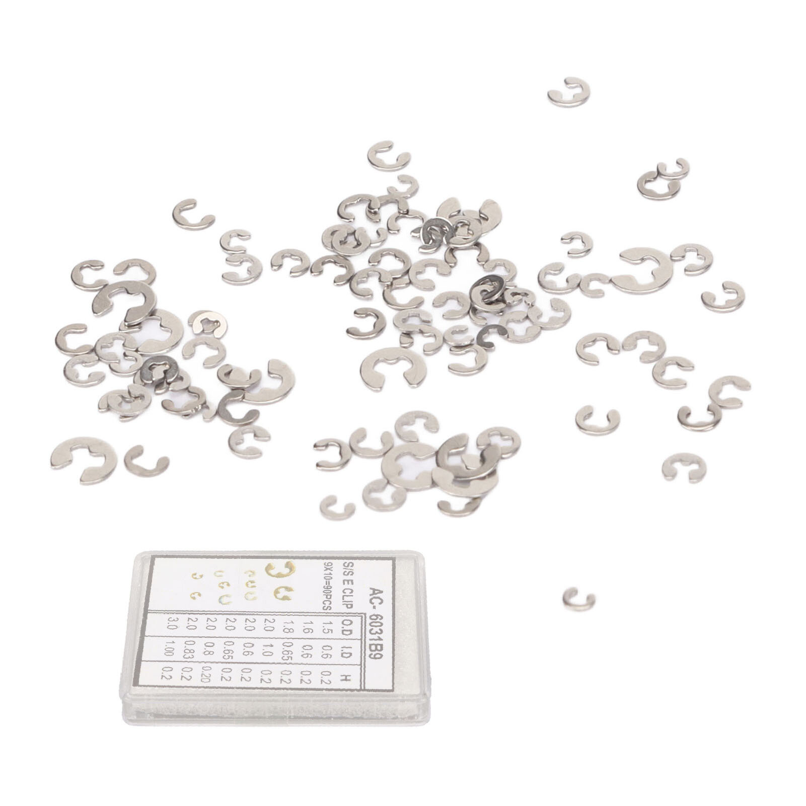 Набор зажимов для часовых шайб разных размеров, набор зажимов E для ремонта часов