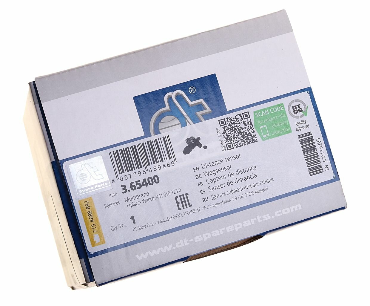 Датчик уровня пневмоподвески для Камаз 5490, МАН TGA, TGS, Мерседес Актрос, Атего арт 365400 DT Spare Parts