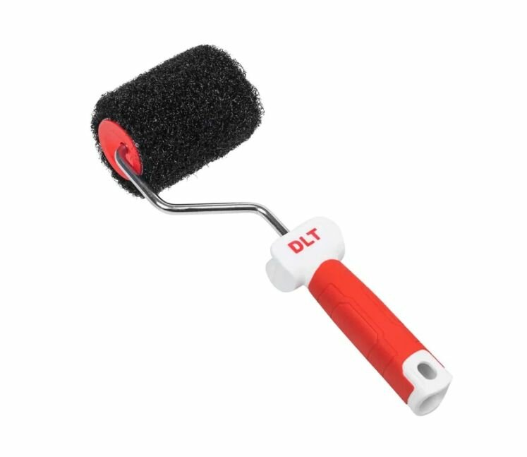 Валик для нанесения шпаклевки DLR с ручкой 10 см