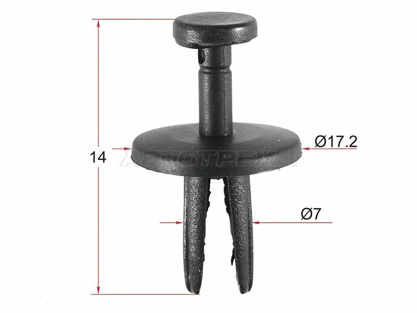 Клипса подкрылка, 10 штук, для Крайслер Караван, Джип Коммандер, Гранд Чероки арт STKE341 SAT