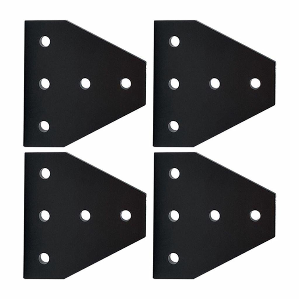 4 шт. Алюминиевые Т-образные соединительные пластины с 5 отверстиями для 3D-принтера
