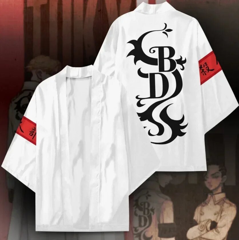 Косплей костюм Токио Мстители Курокава Изана Ханагаки Белый, L, Style E