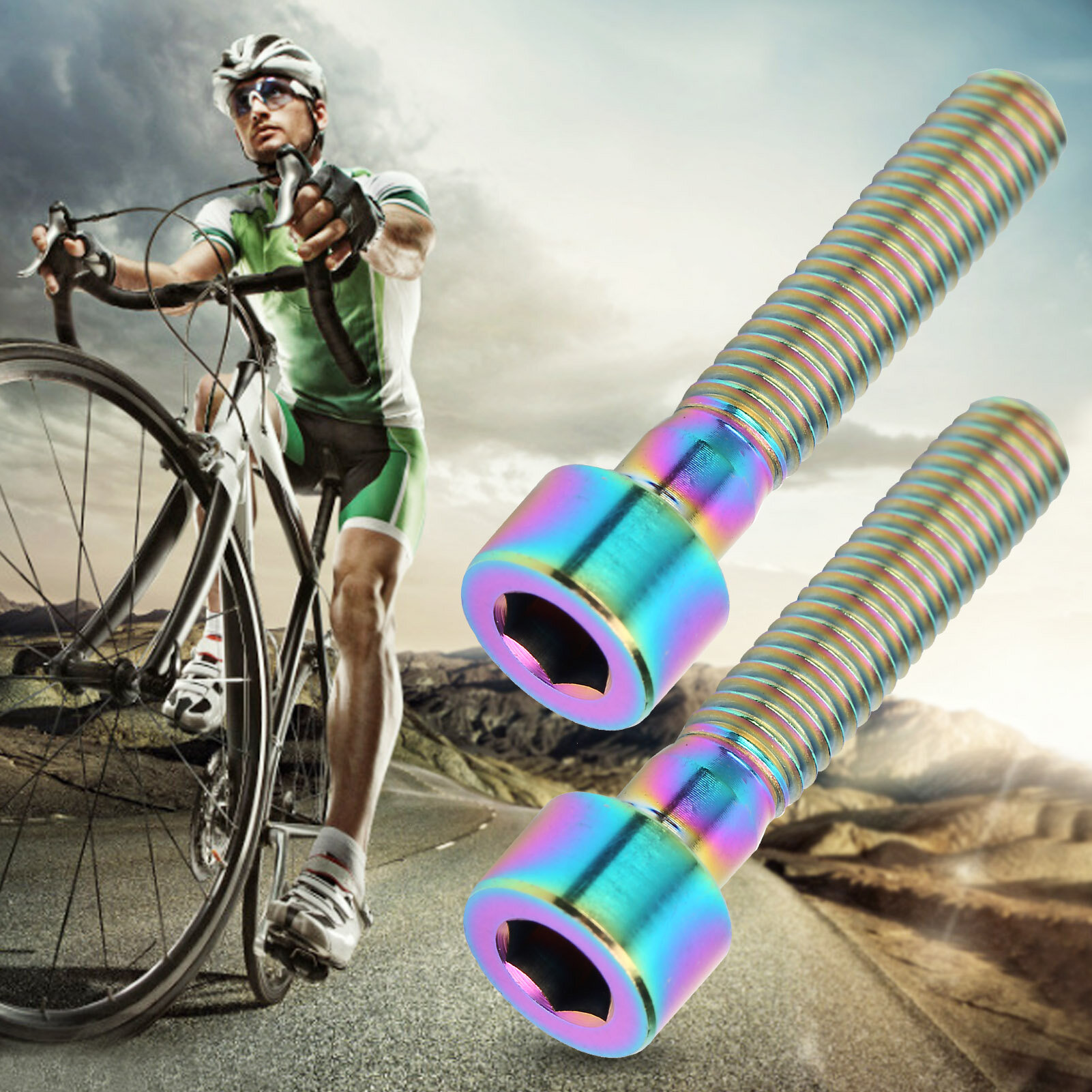 2 шт M6x30 мм болты выноса руля велосипеда горный дорожный велосипед гарнитура винты с головкой ослепительного цвета