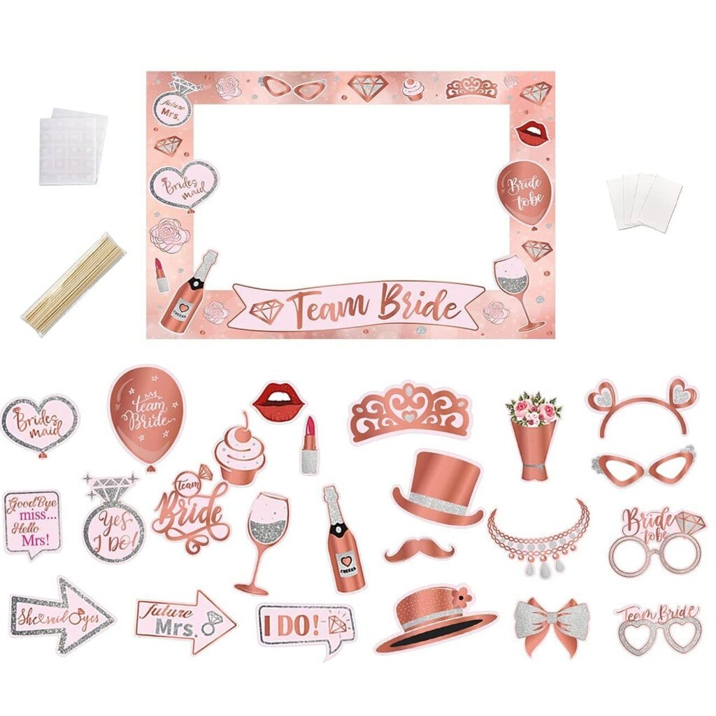 Командная невеста фотобулока реквизита с палкой для свадебного душа украшения свадебного украшения куриные принадлежности аксессуары