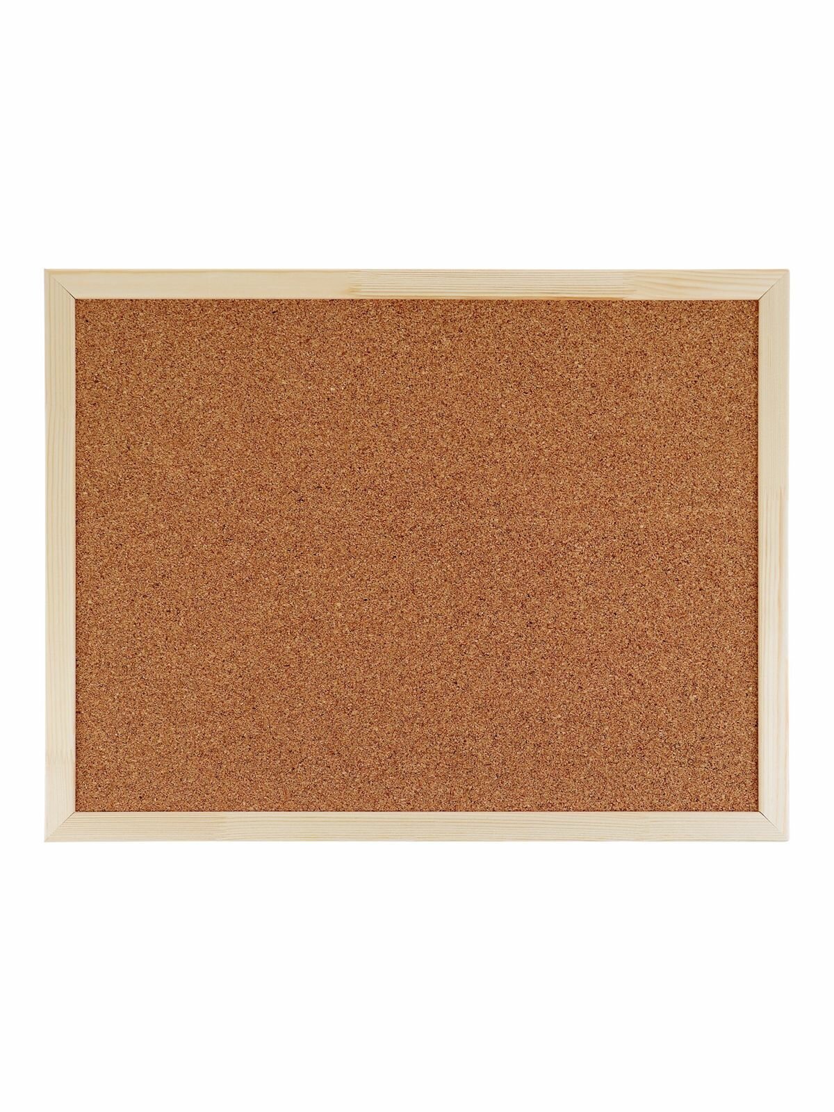 Маленькая пробковая доска Calligrata "Стандарт" на стену в деревянной рамке для школы, офиса и дома, пинборд для заметок, формат А2, 45 х 60 см.