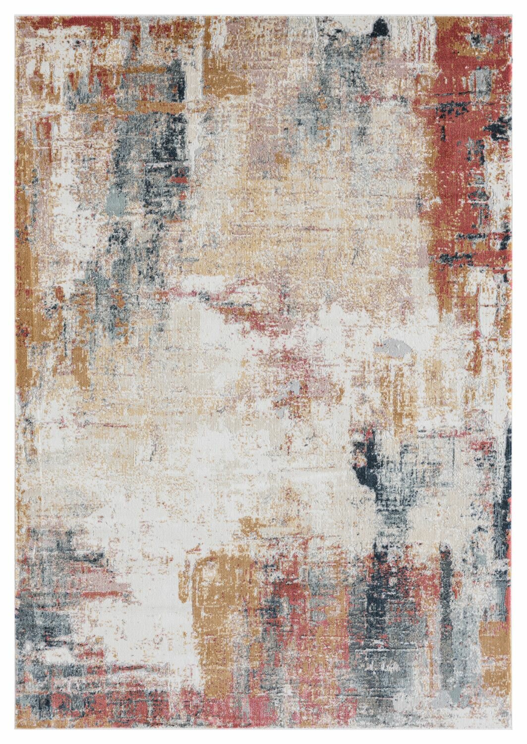 Ковер Ustunsoy "HOLLY A0145V 80х150см", тканый, высокоплотный ворс, кремово-бежевый