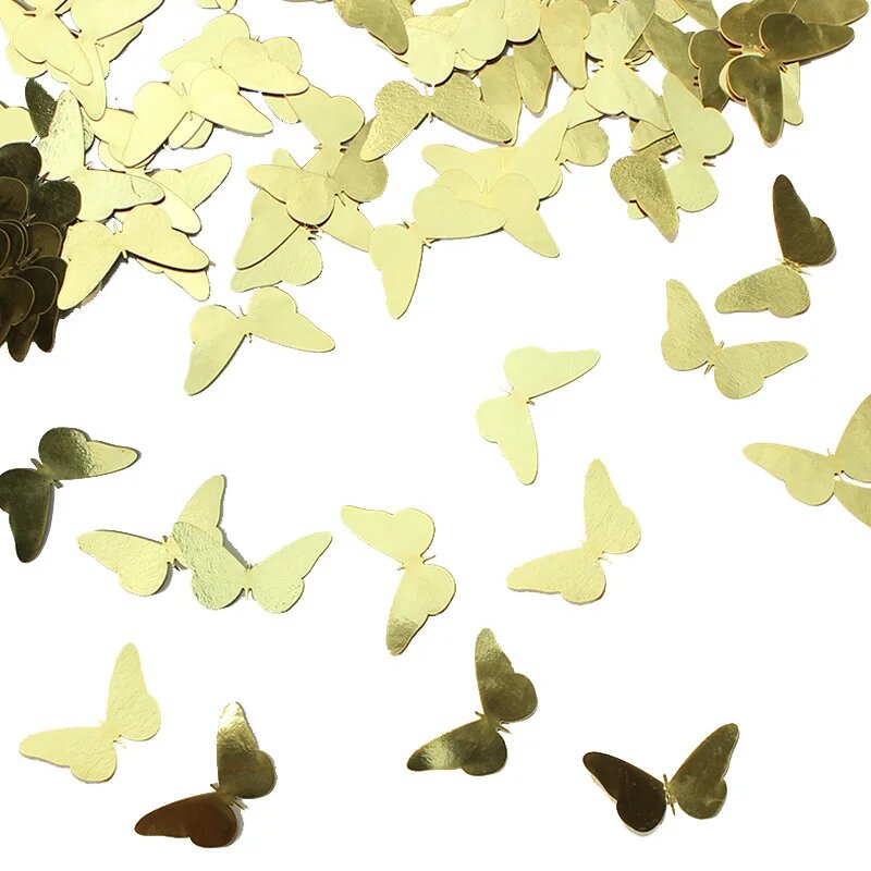 Конфетти бабочки 100 шт Gold