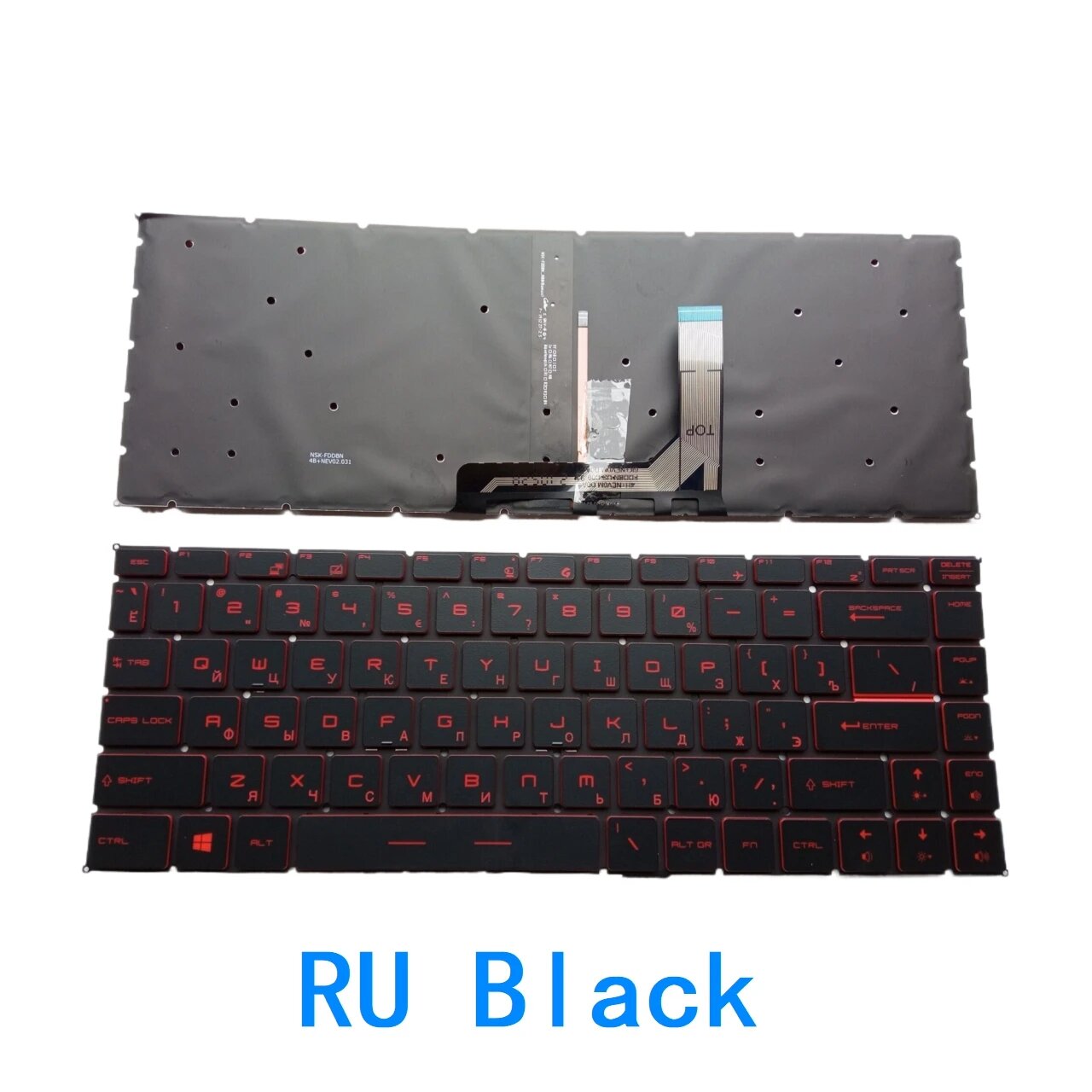 Клавиатура с подсветкой для MSI GF63 8RC 8RD MS-16R1 MS-16R4 GF65 Thin 9SD 9SE 10SD 10SE MS-16W1 GS65 GS65VR MS-16Q1