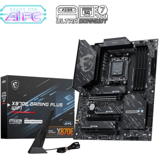 Материнская плата Msi X870E GAMING PLUS WIFI (AM5, ATX)