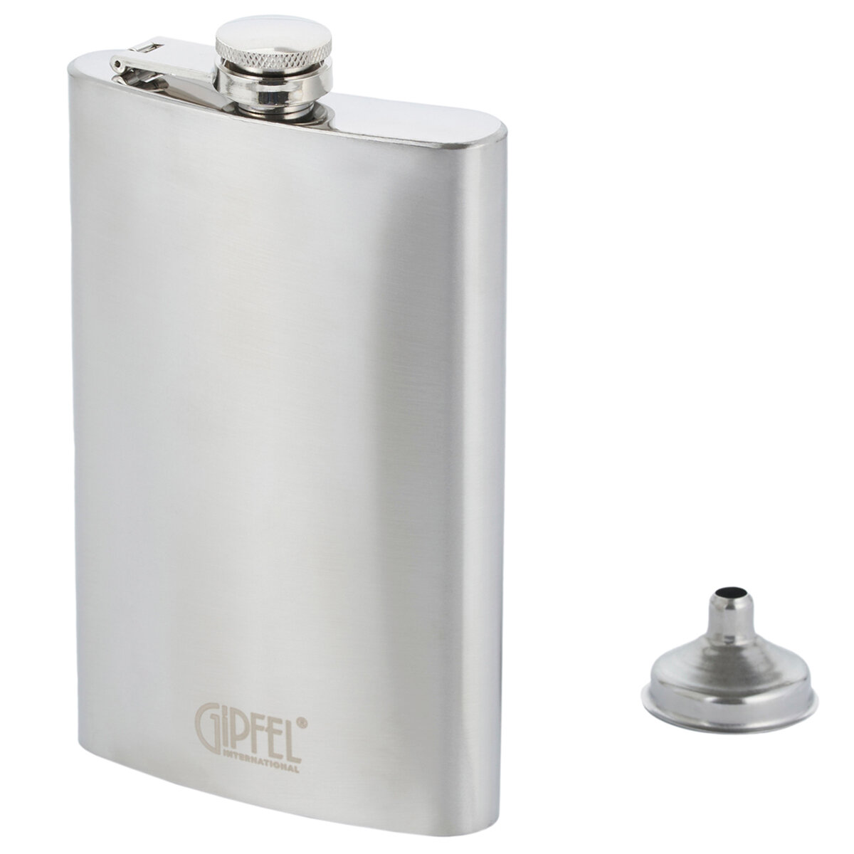 Фляга Gipfel Gringo 51081 нержавеющая сталь, 280 мл, серебристая