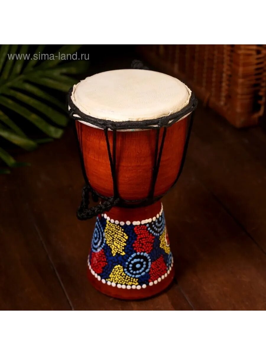 Джембе с узорами — уникальный сувенирный барабан