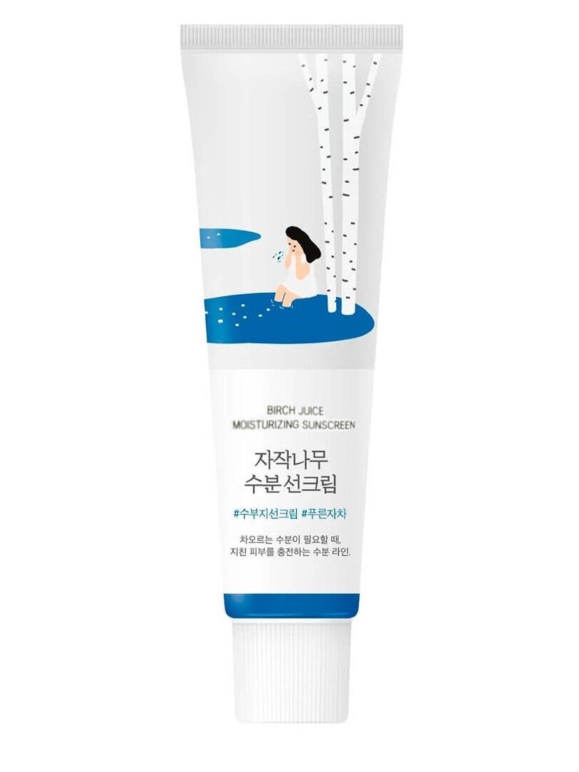 Увлажняющий санскрин с берёзовым соком ROUND LAB Birch Juice Moisturizing Sunscreen SPF50+ PA++++, 50 мл