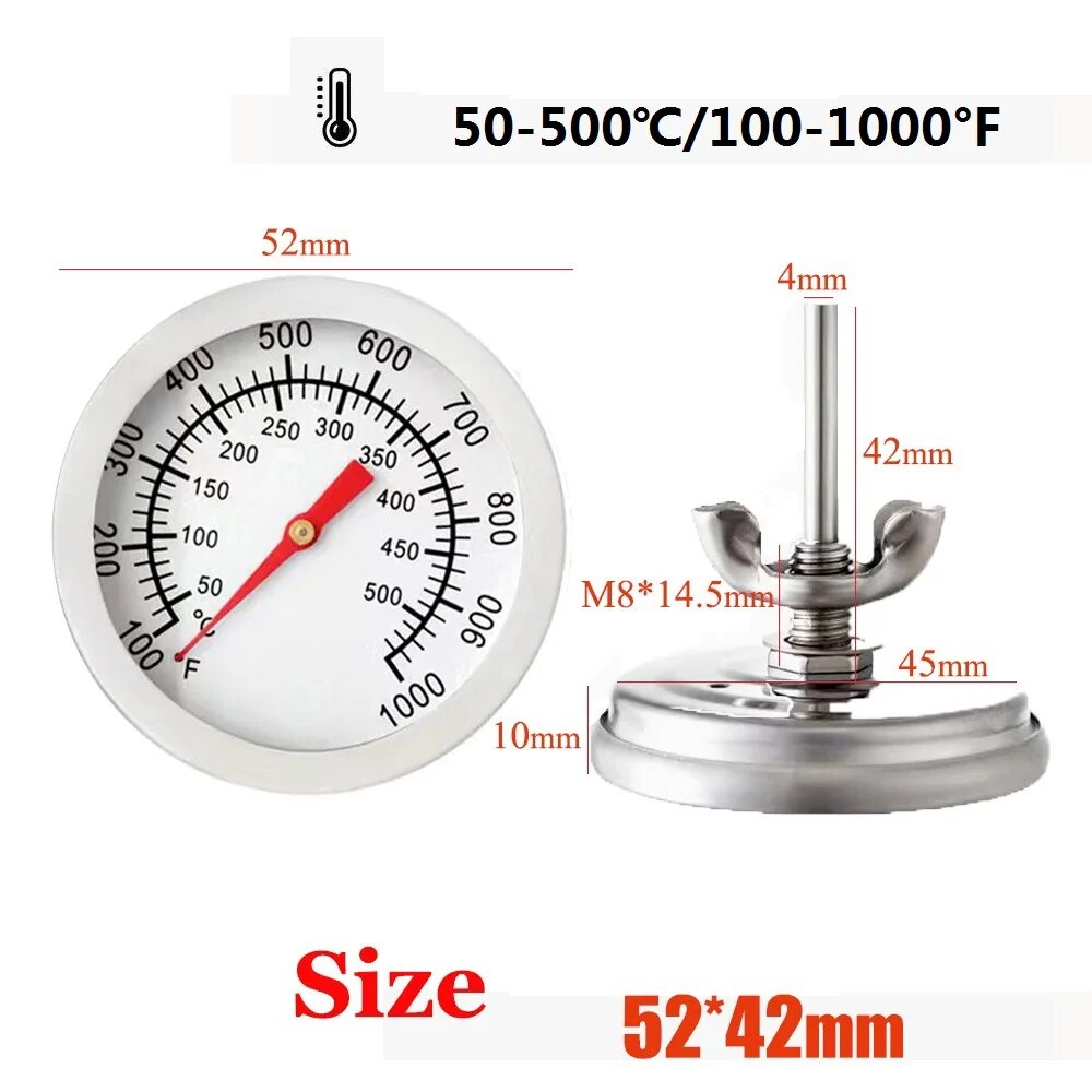 Термометр для духовки для пиццы для кухни, домашней выпечки, измеритель температуры для Type 3
