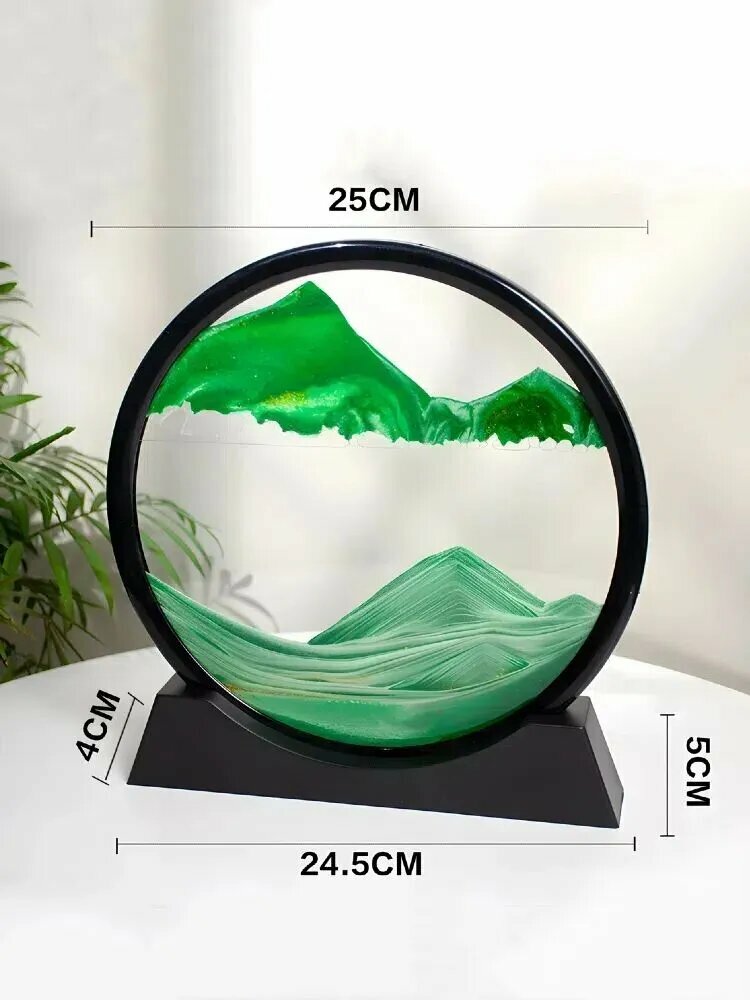 Картина песочная интерьерная 3D антистресс, Креативная статуэтка, искусство разжатия песочных часов, песчаная живопись