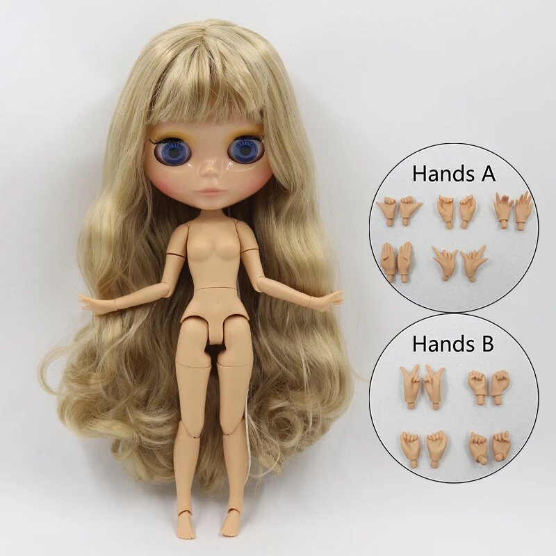 Blythe кукла 1/6, загадочная кожа, nude doll with hands8