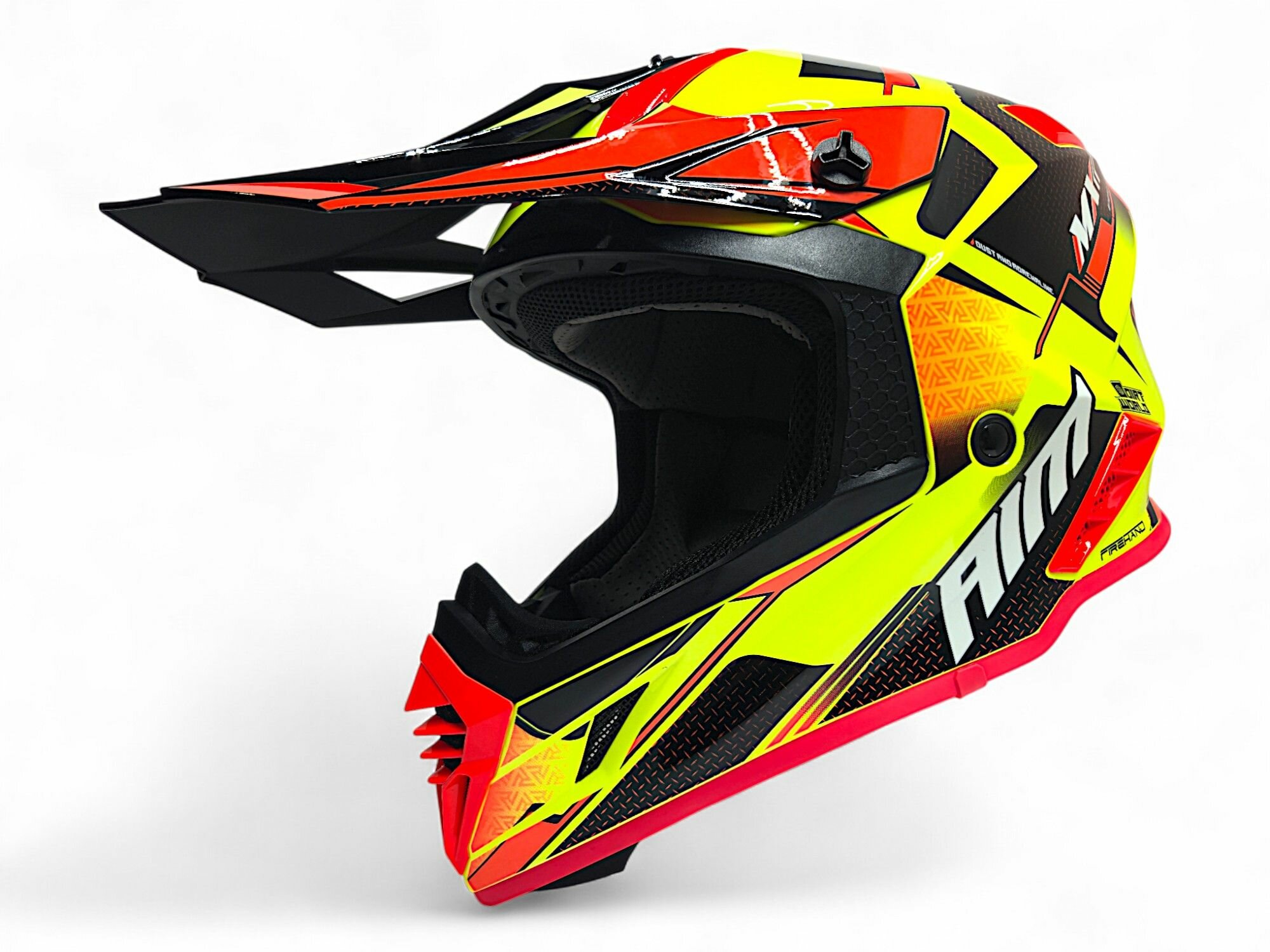 Мотошлем Кроссовый AiM RH855(Fiber Glass) SWIFT Yellow/Black, L