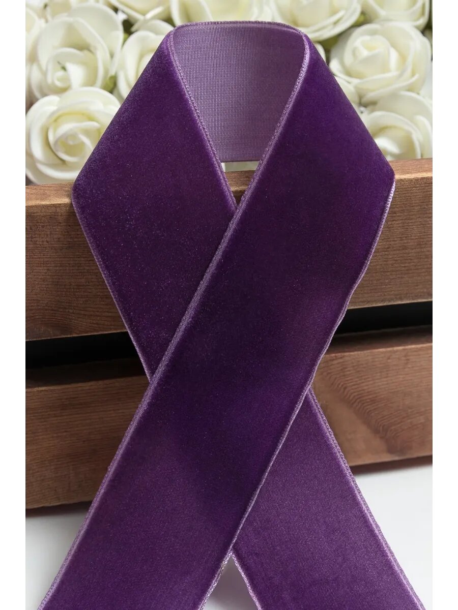 Бархатная лента Premium 3,8см (3м)