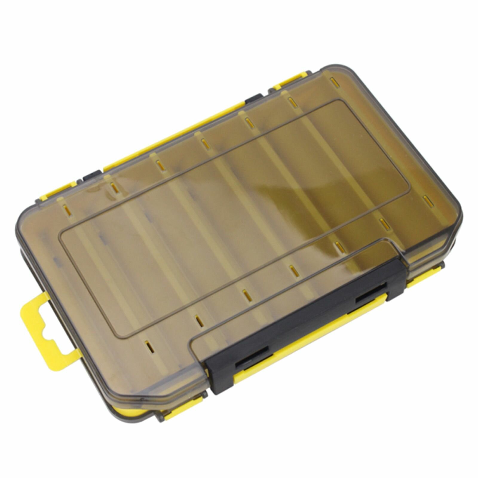 Двусторонняя коробка для рыболовных принадлежностей с 14 отсеками