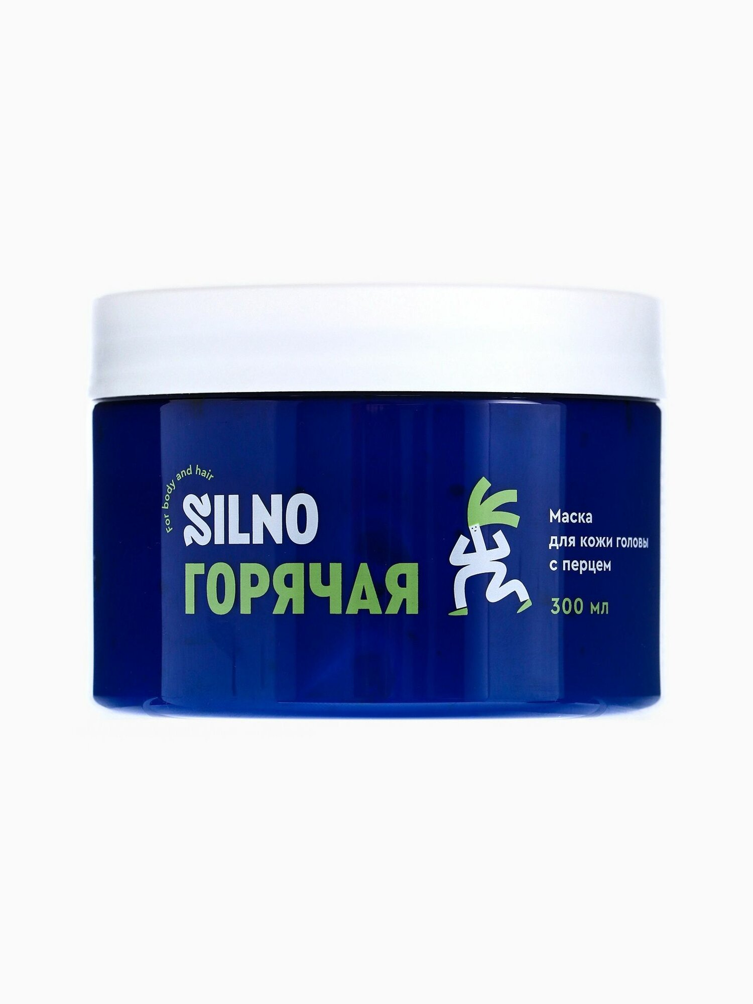 Маска для кожи головы Silno Горячая с маслами миндаля, ореха пекан, перцем и ментолом, 300 мл 108966