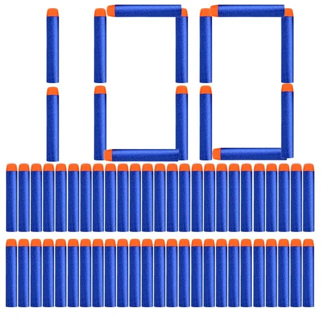 FRENSIT пули для Nerf синие 7.2см 50 шт 100PCS