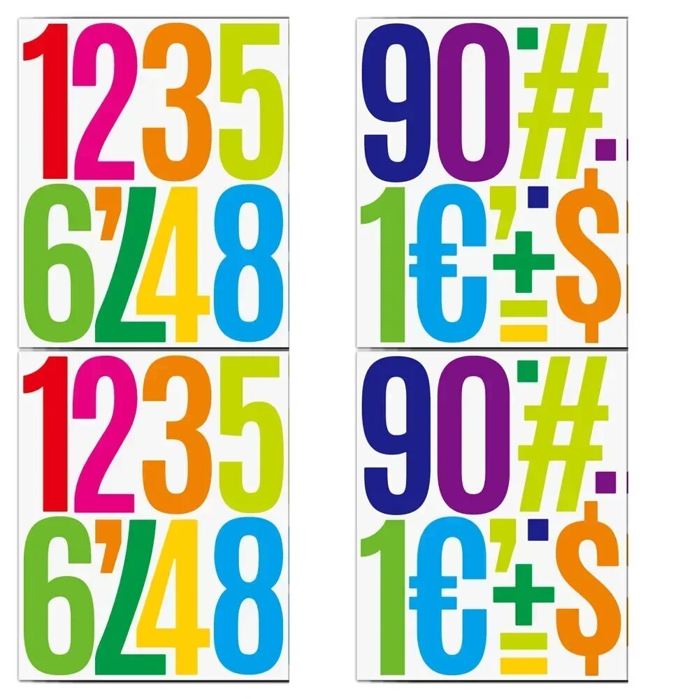 5 дюймов, наклейка с большими буквами и цифрами, большие буквенно-цифровые наклейки, украшение для семейного дня рождения, наклейки на стену в виде почтового ящика