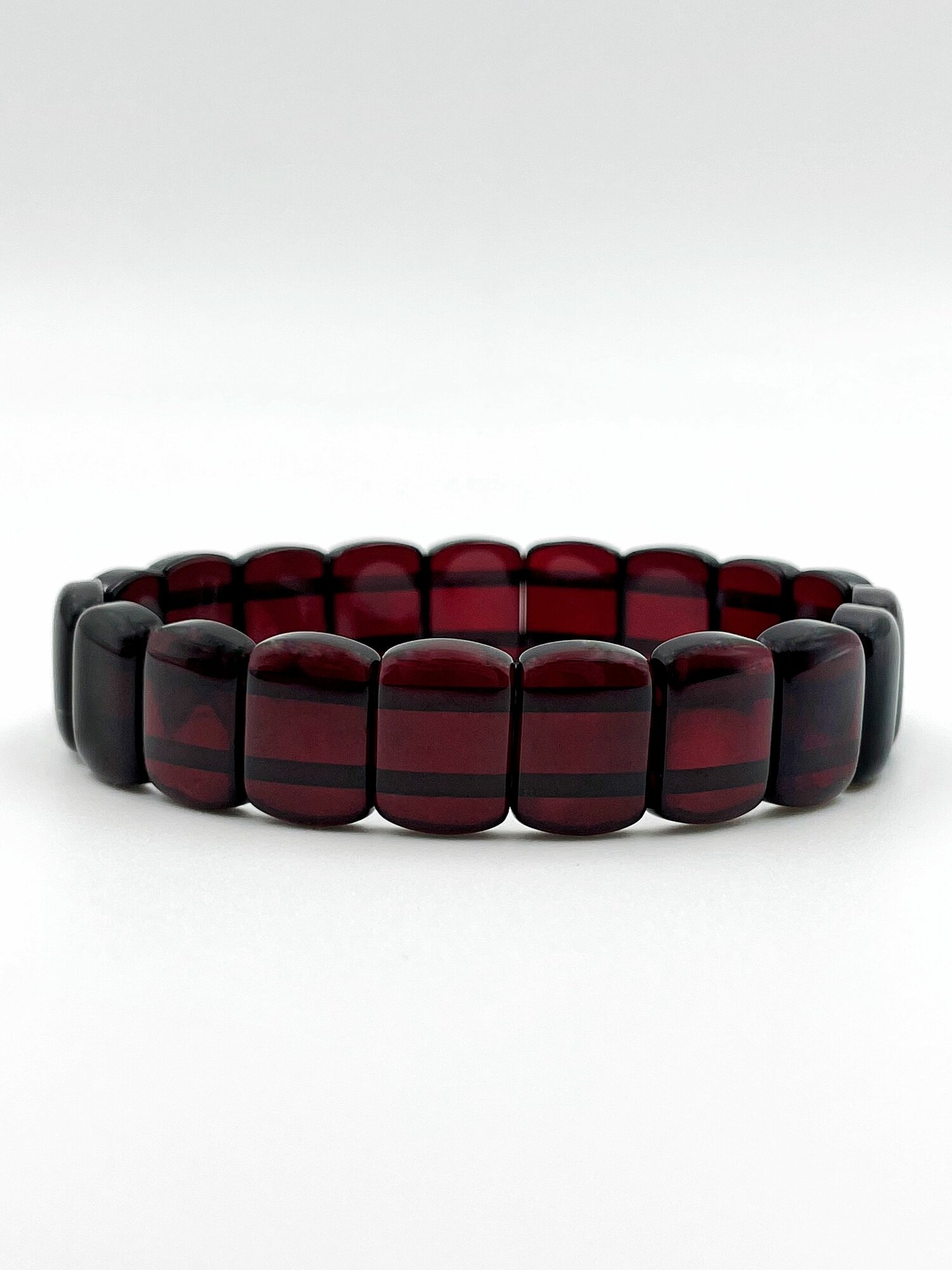 Браслет-манжета, янтарь прессованный