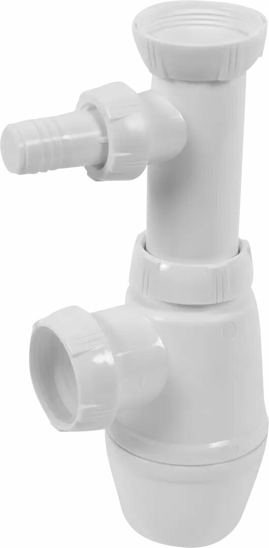 Сифон для раковины Equation без выпуска d32 мм и отводом для стиральной машины