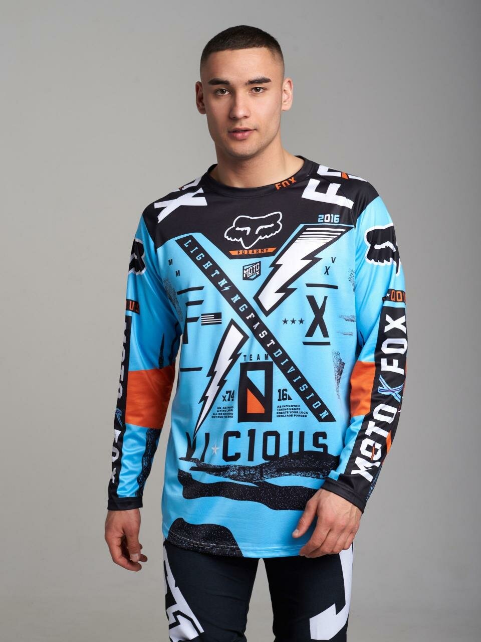 Мотоджерси мужская для мотокросса с длинными рукавами FOX FX06-2