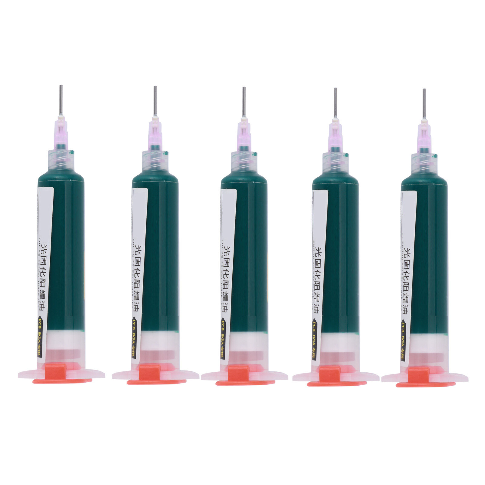 5 шт. УФ-отверждаемых паяльных чернил 10 см3, зеленая защитная краска для печатных плат, прочное защитное покрытие для печатных плат