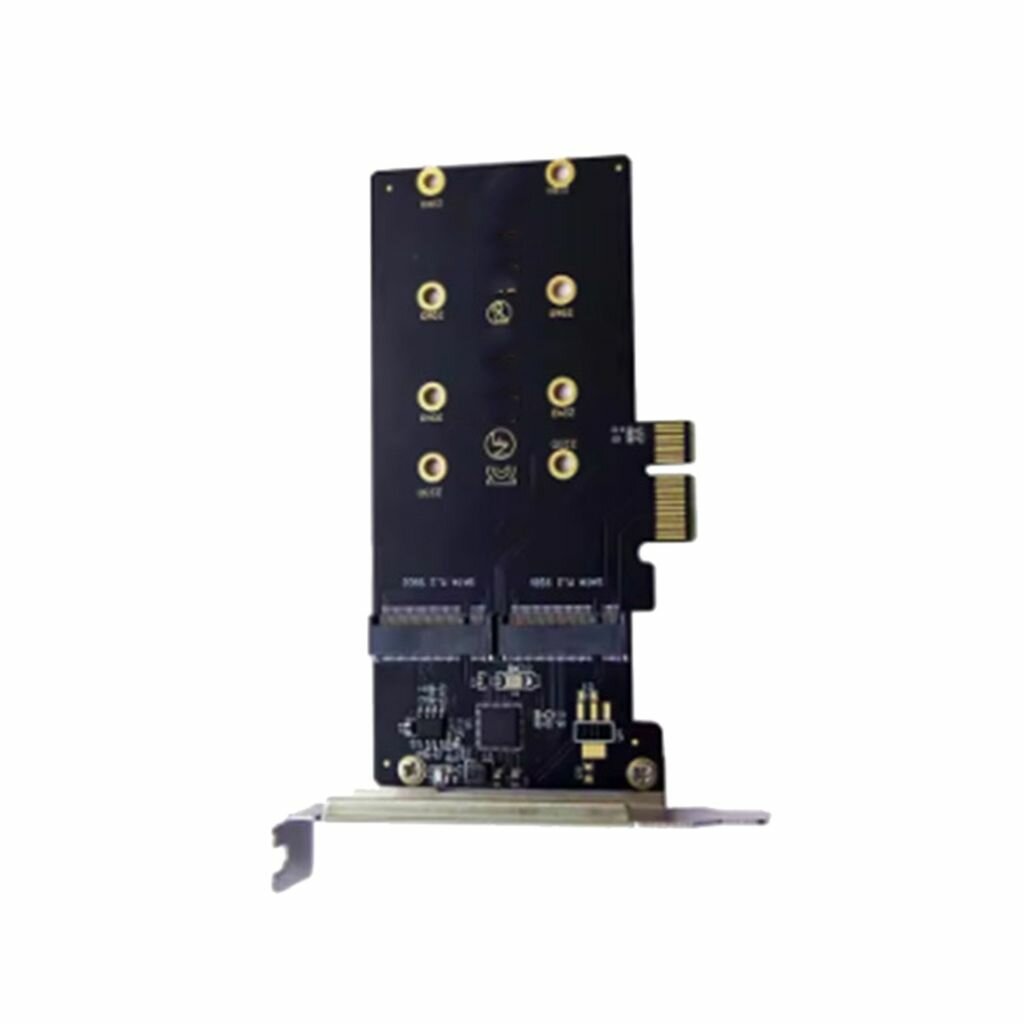 PCIe адаптер для 2 портов M.2 NGFF SSD