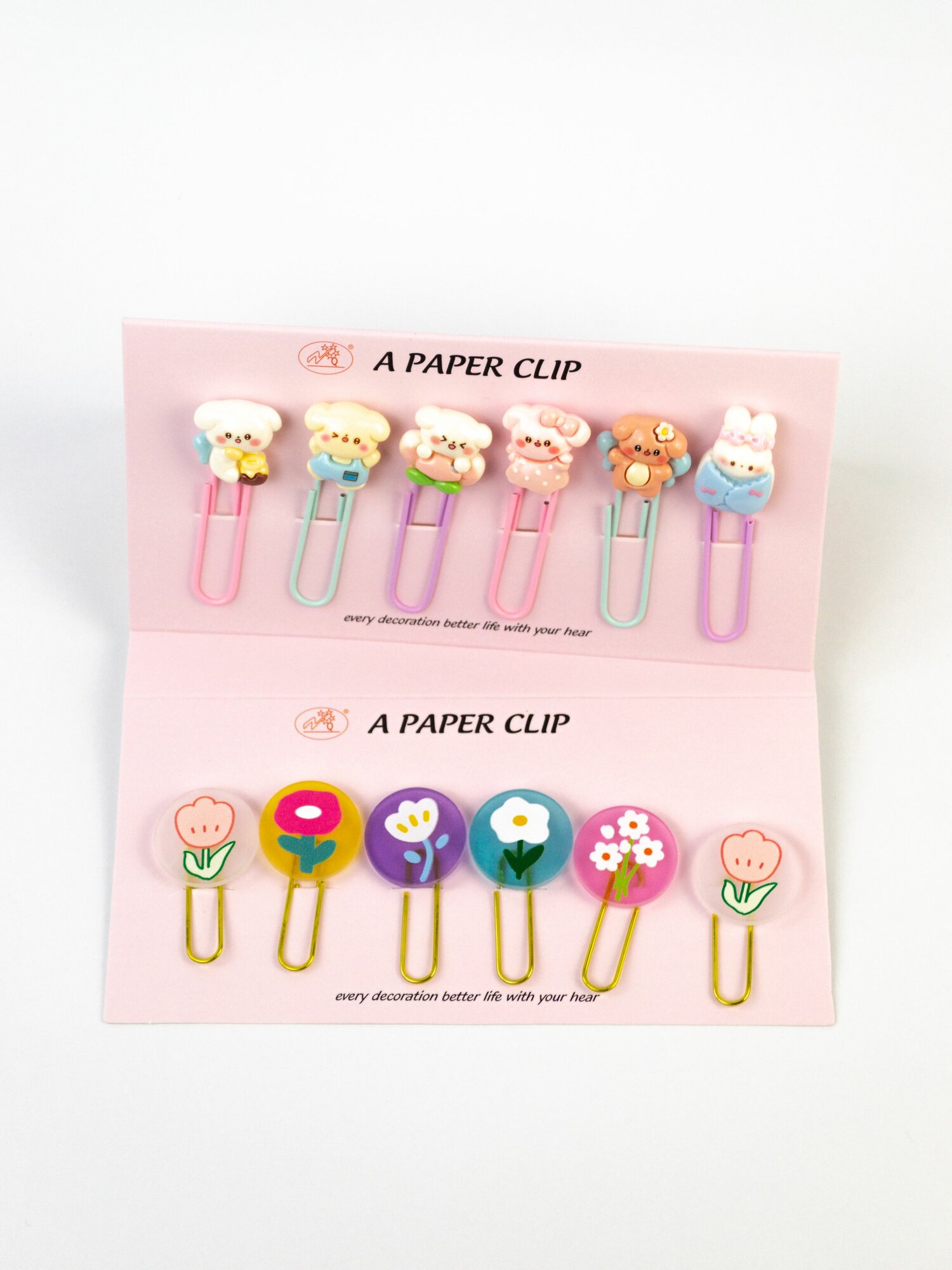 Канцелярские Скрепки Фигурные набор 12 шт. , Прикольные Скрепки для Бумаг