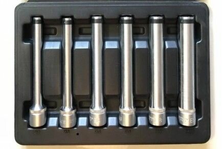 Набор FORCE 40616 1/2" длинных 150мм головок Е-стандарта, Е10-Е20, 6 предметов