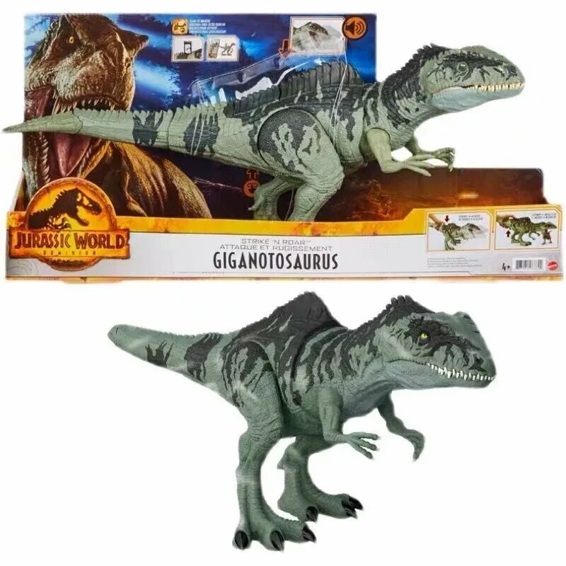 Mattel Мир юрского периода Доминион Страйкен Рев, Динозавр Гигантозавр, Игрушечная фигурка с удивительными движениями и звуками. GYC94