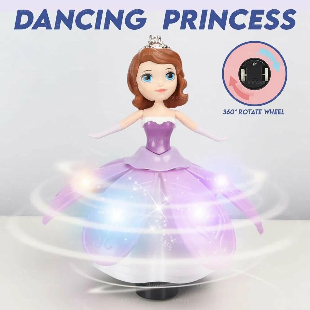 Кукла Принцесса София, вращающаяся и танцующая, для детей от 1 года