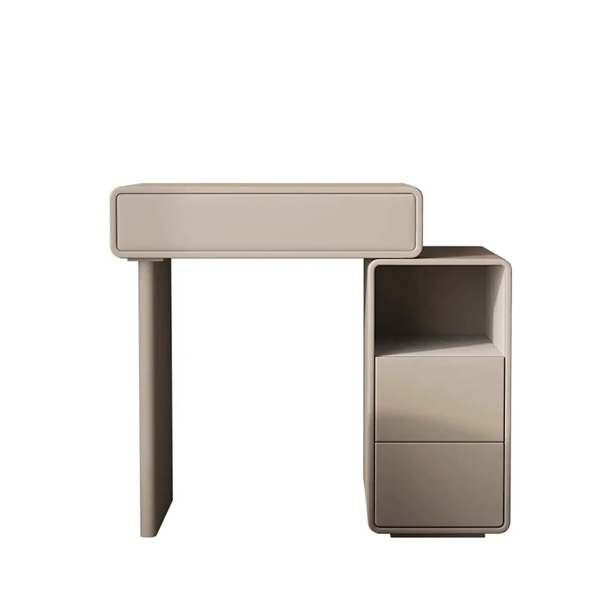 Туалетный столик обитый экокожей Louna (столик без зеркала без пуфа, 80 см)