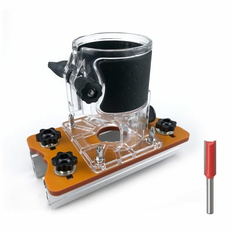 Фрезер по дереву с направляющей и креплением для 65 мм