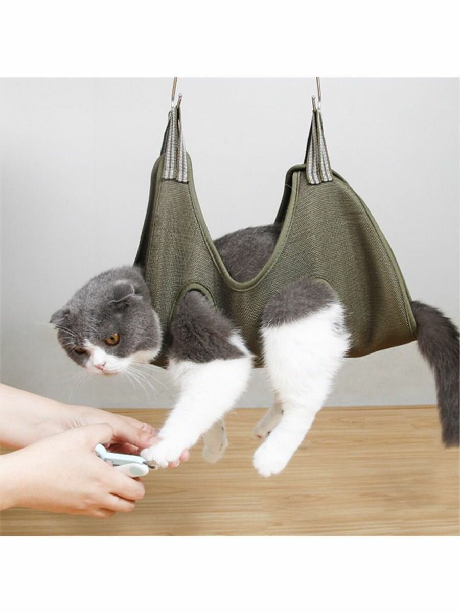 Гамак для стрижки когтей кошек и собак, регулируемый размер, мягкий и прочный материал