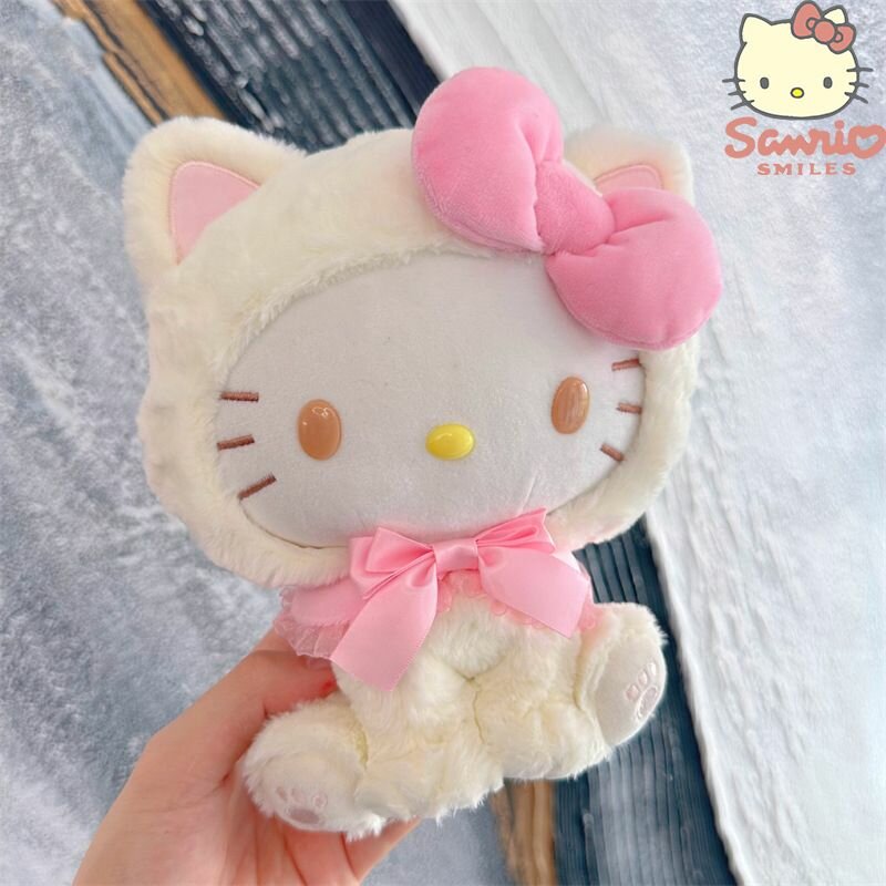 Санрио Привет, Китти Вечная классика! Плюшевая игрушка Hello Kitty от Sanrio - всегда актуальная и милая whoareyou