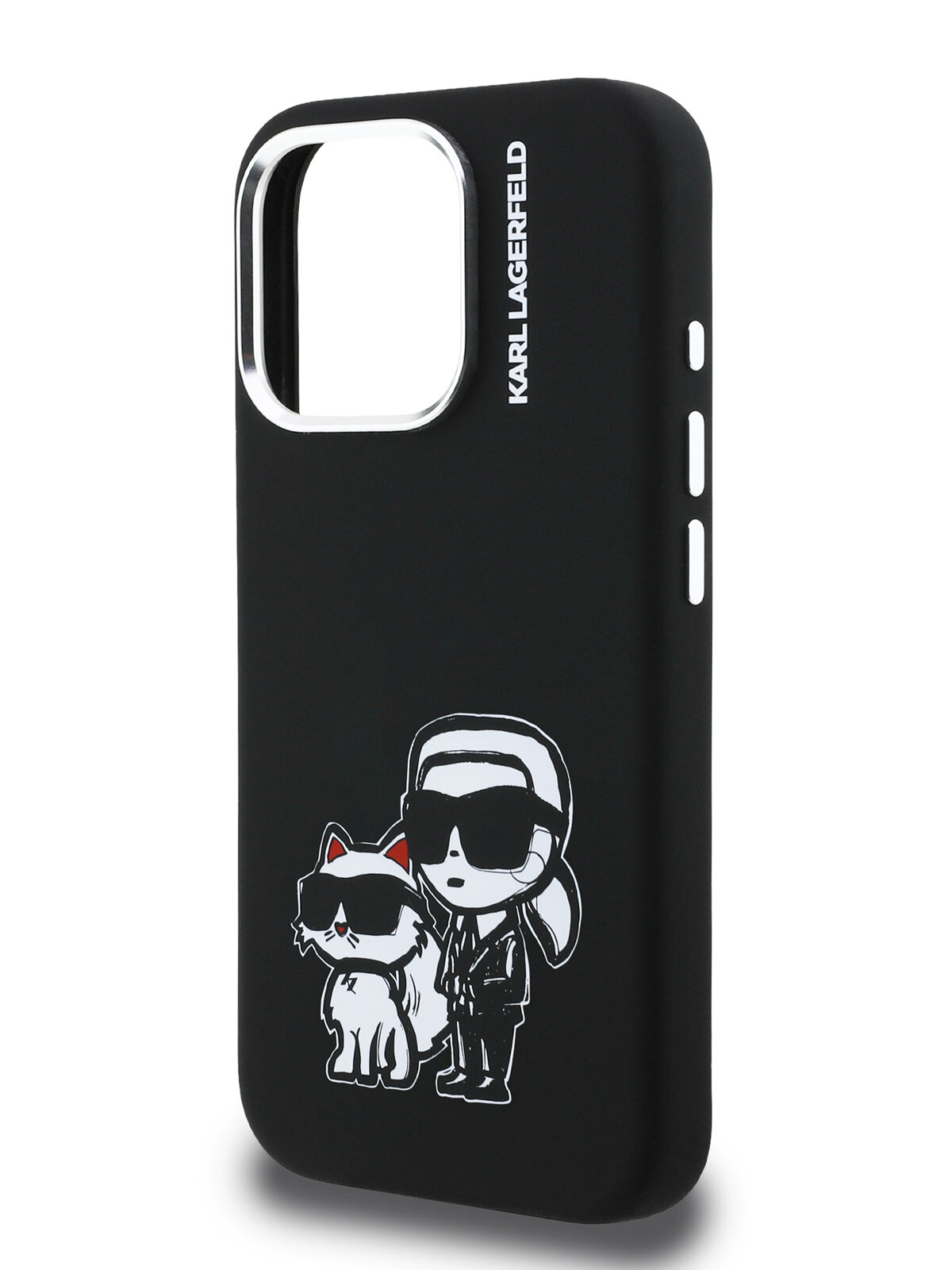 Чехол Karl Lagerfeld для iPhone 16 Pro Max силиконовый Liquid Silicone с MagSafe, черный