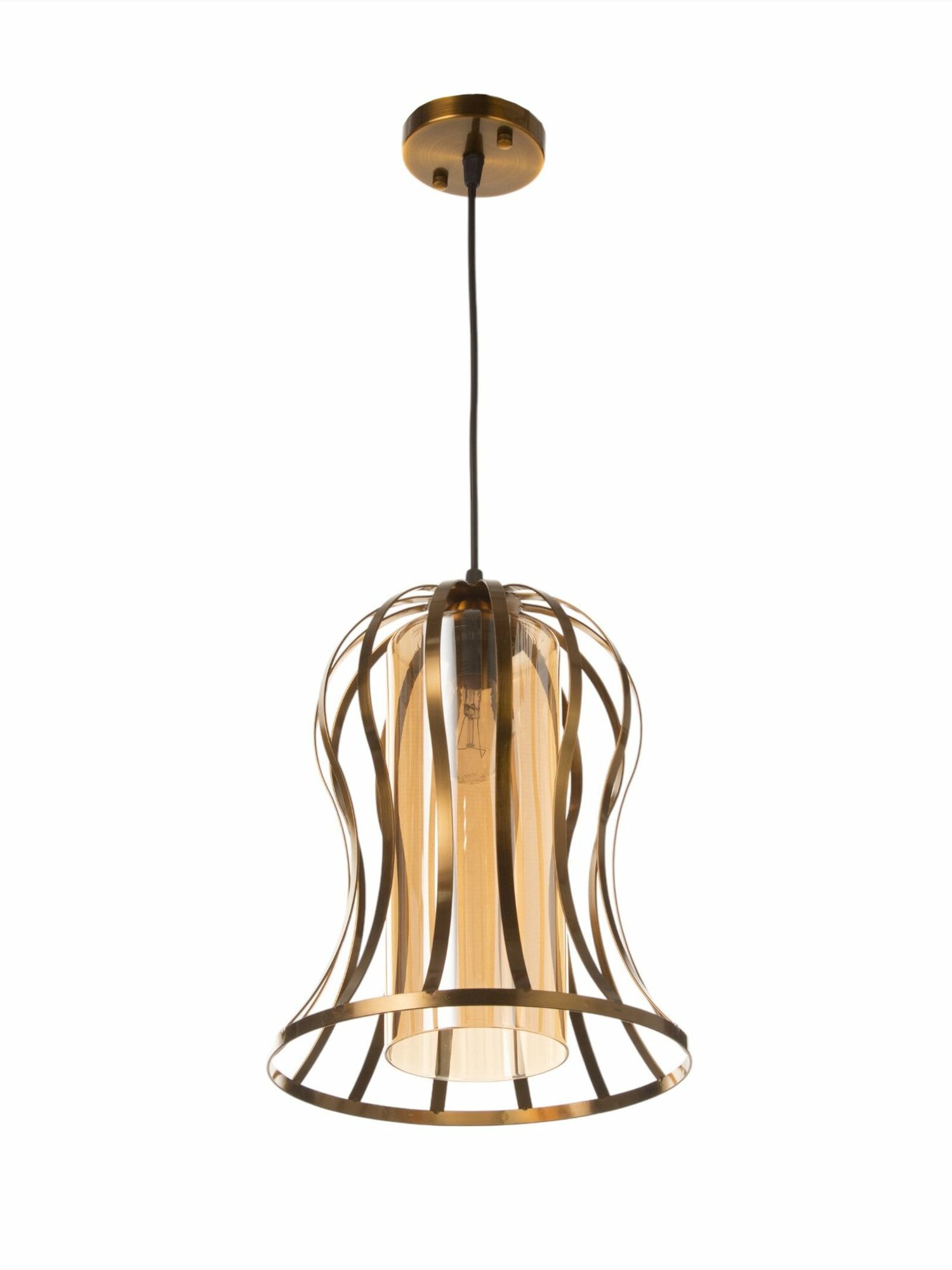 Люстра потолочная, светильник потолочный подвесной Marlene латунь