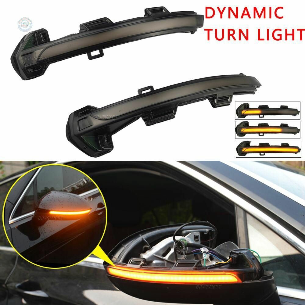 Светодиодные фонари и указатели поворота для зеркал VW Passat B8 и Arteon 2015-2019, 2 шт стиль и безопасность