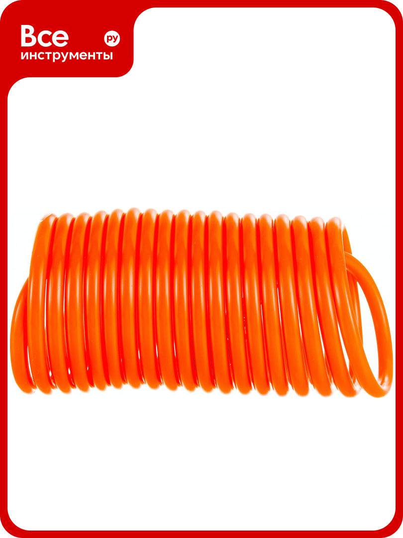 Шланг спиральный PE (5 м; полиэтилен) Кратон 3 01 04 014, из полиэтилена