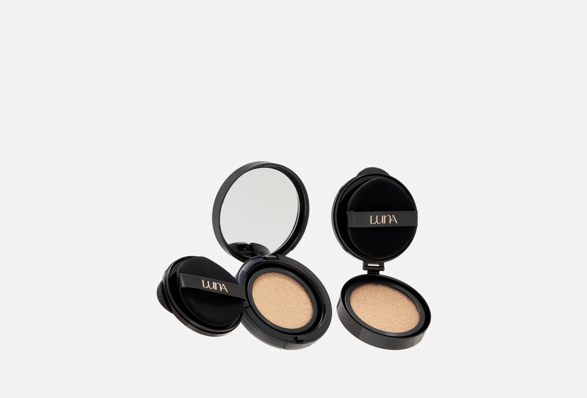 Кушон и рефил SPF 50+ LUNA Long Lasting Conceal Fixing Cushion, тон 23M, Medium Beige, кушон + сменный рефил