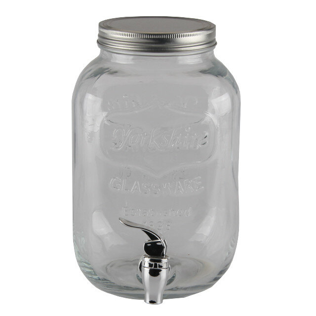 Лимонадник TODELIA 4л, с краном, прозрачный, материал: стекло