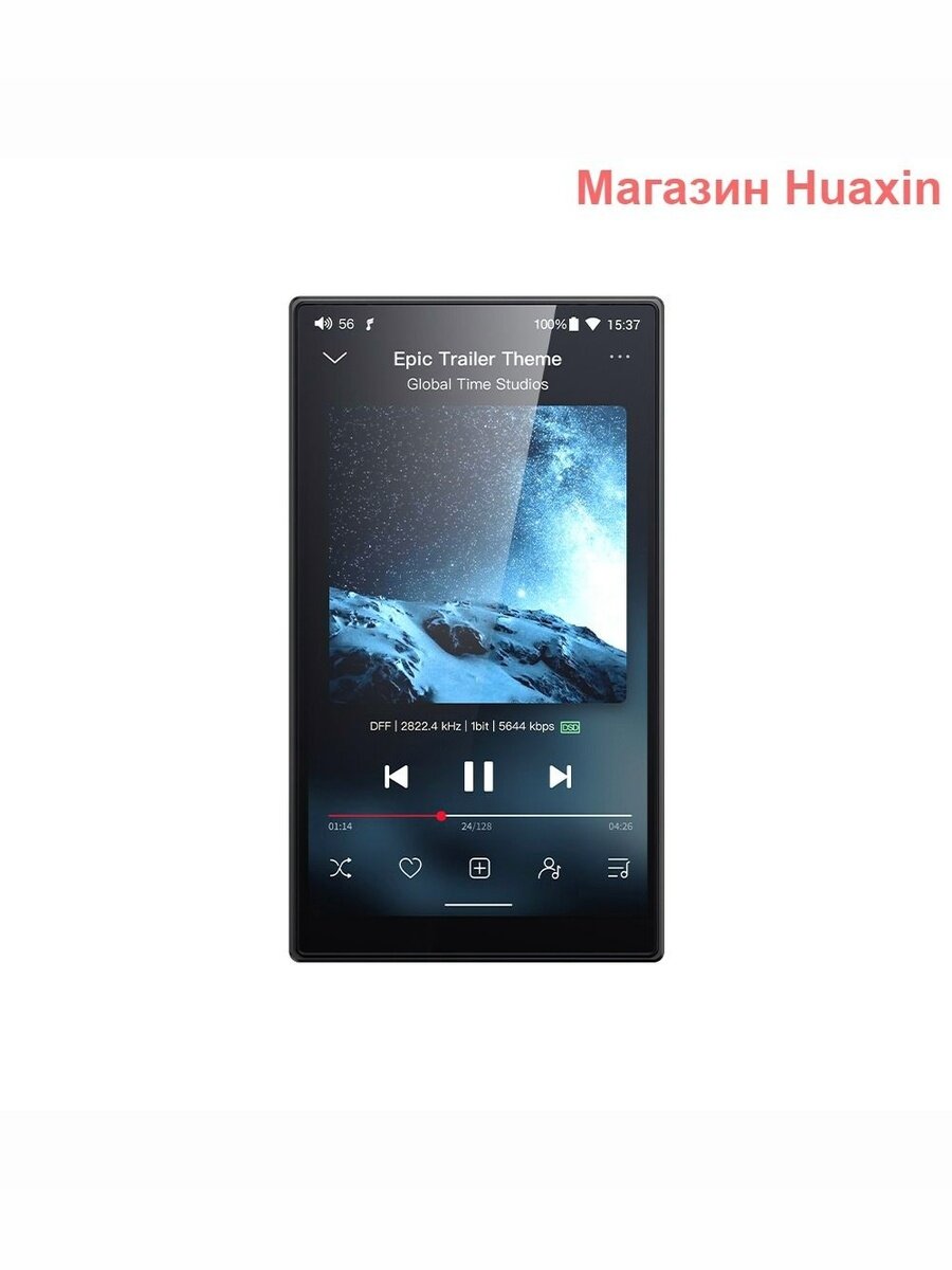 Hi-Fi плеер JM21, для Android, с поддержкой Hi-Res, FM-радио, 32 Гб, черный/белый