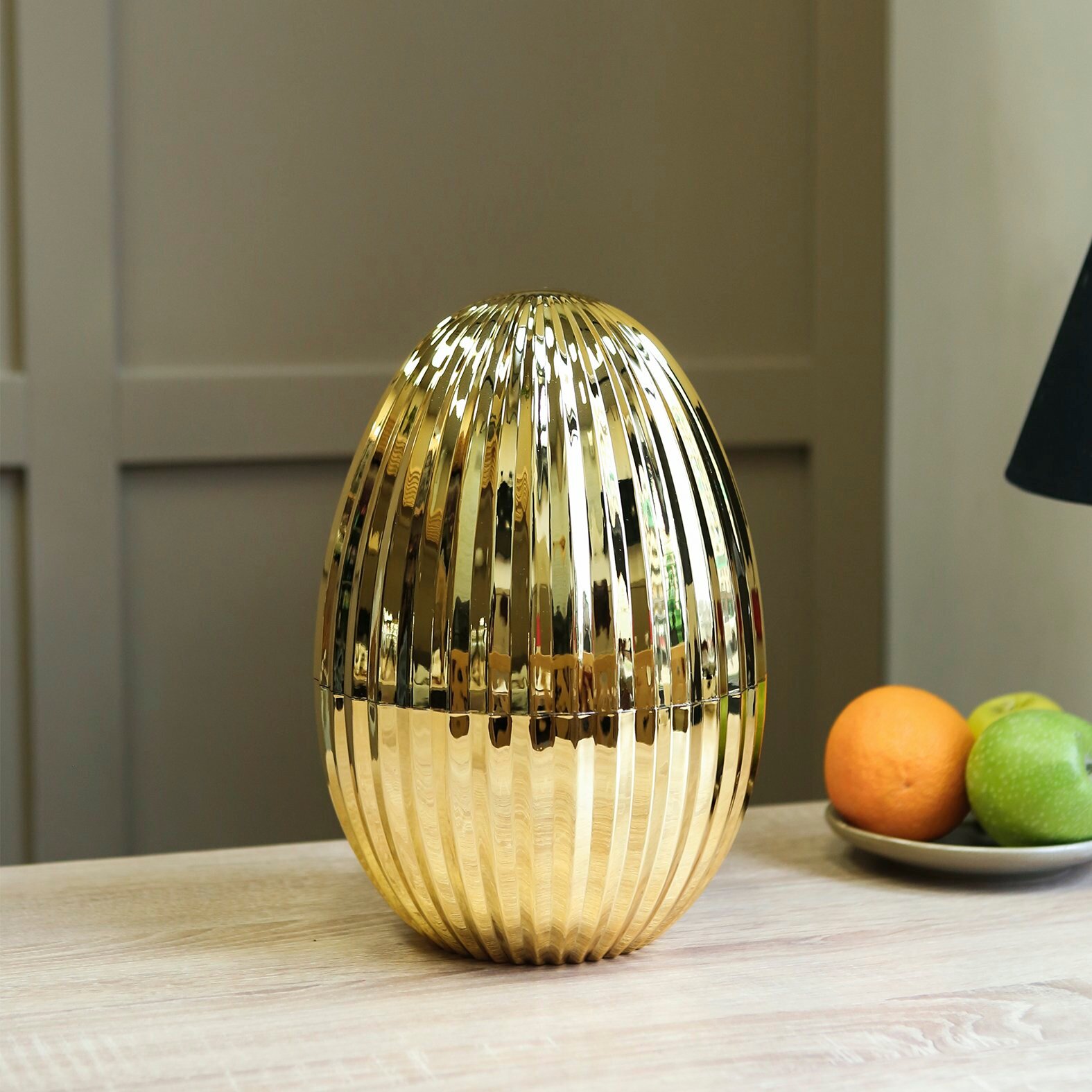 Набор столовых приборов OVNOVGG "Золото", нержавеющая сталь, на подставке, 24 предмета