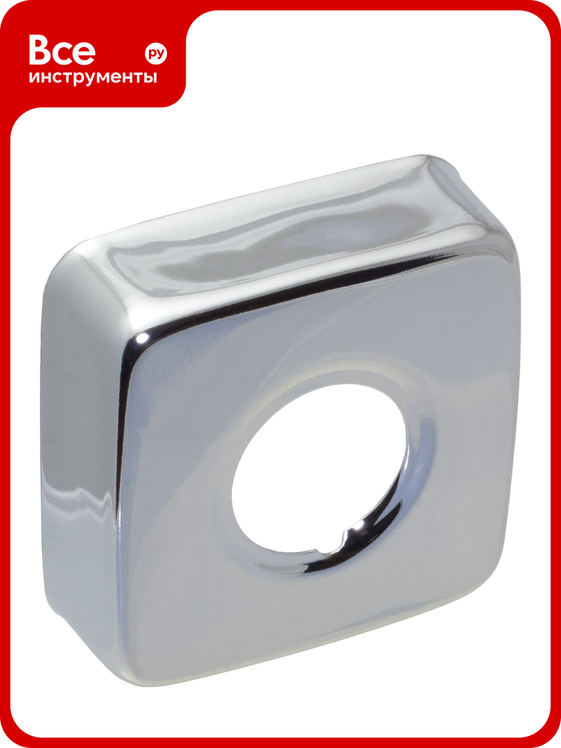 Чашка декоративная (отражатель) MasterProf 3/4" квадрат средний (нержавеющая сталь, хром), MP-У ИС.131442