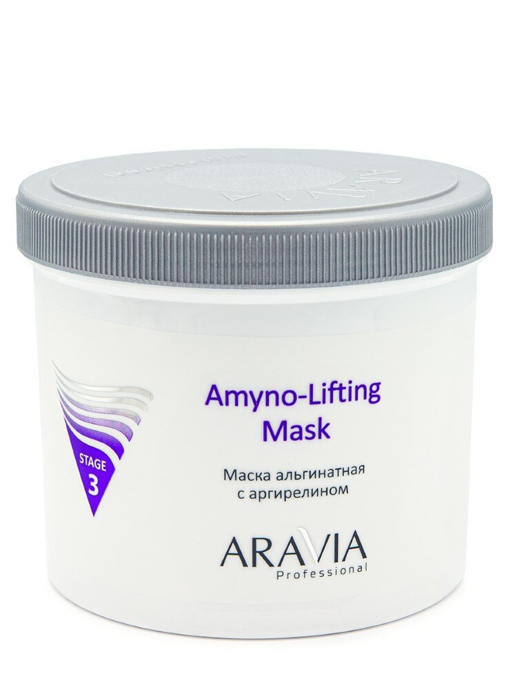 Aravia professional маска альгинатная с аргирелином amyno-lifting mask 550 мл